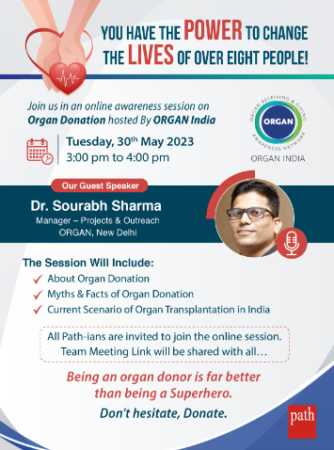 Path infotech, Noida, Organ Donation Awareness Workshop - Organ India