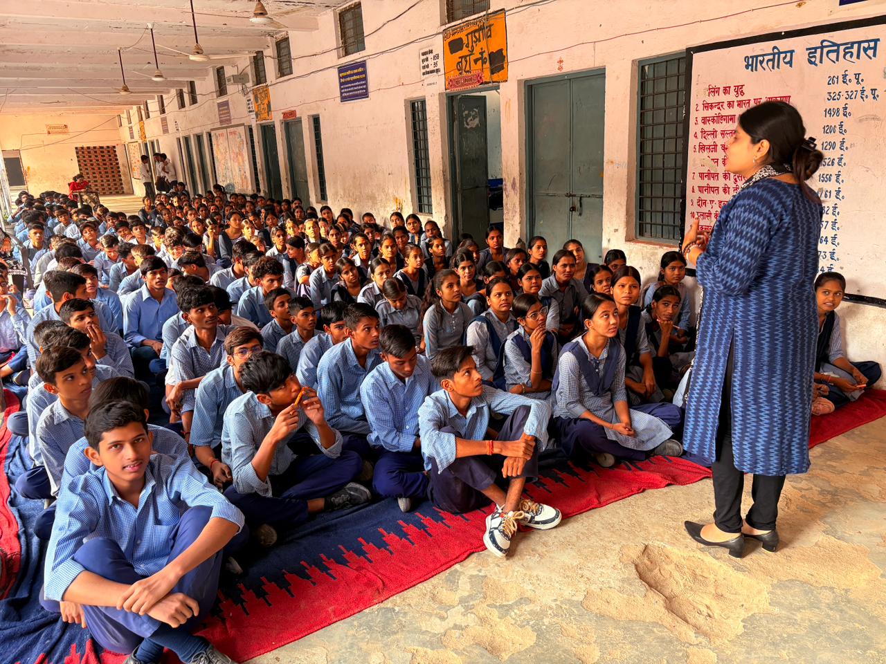 Organ donation talk at GSSS Bhimgarh Kheri, Gurgaon - Organ India